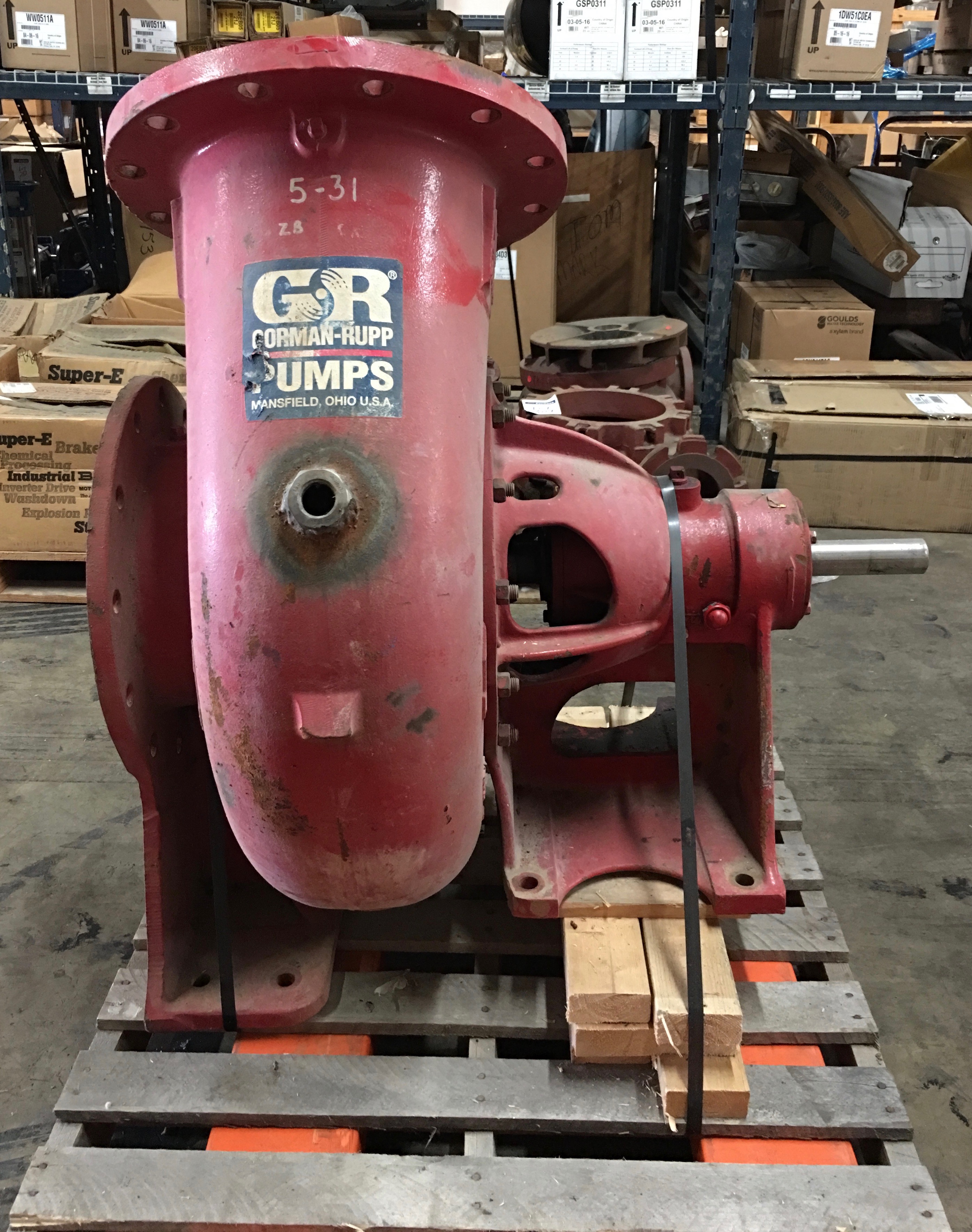 Gorman Rupp Standard Centrifugal Liquid End Water Pump, Model 612L20-B ...