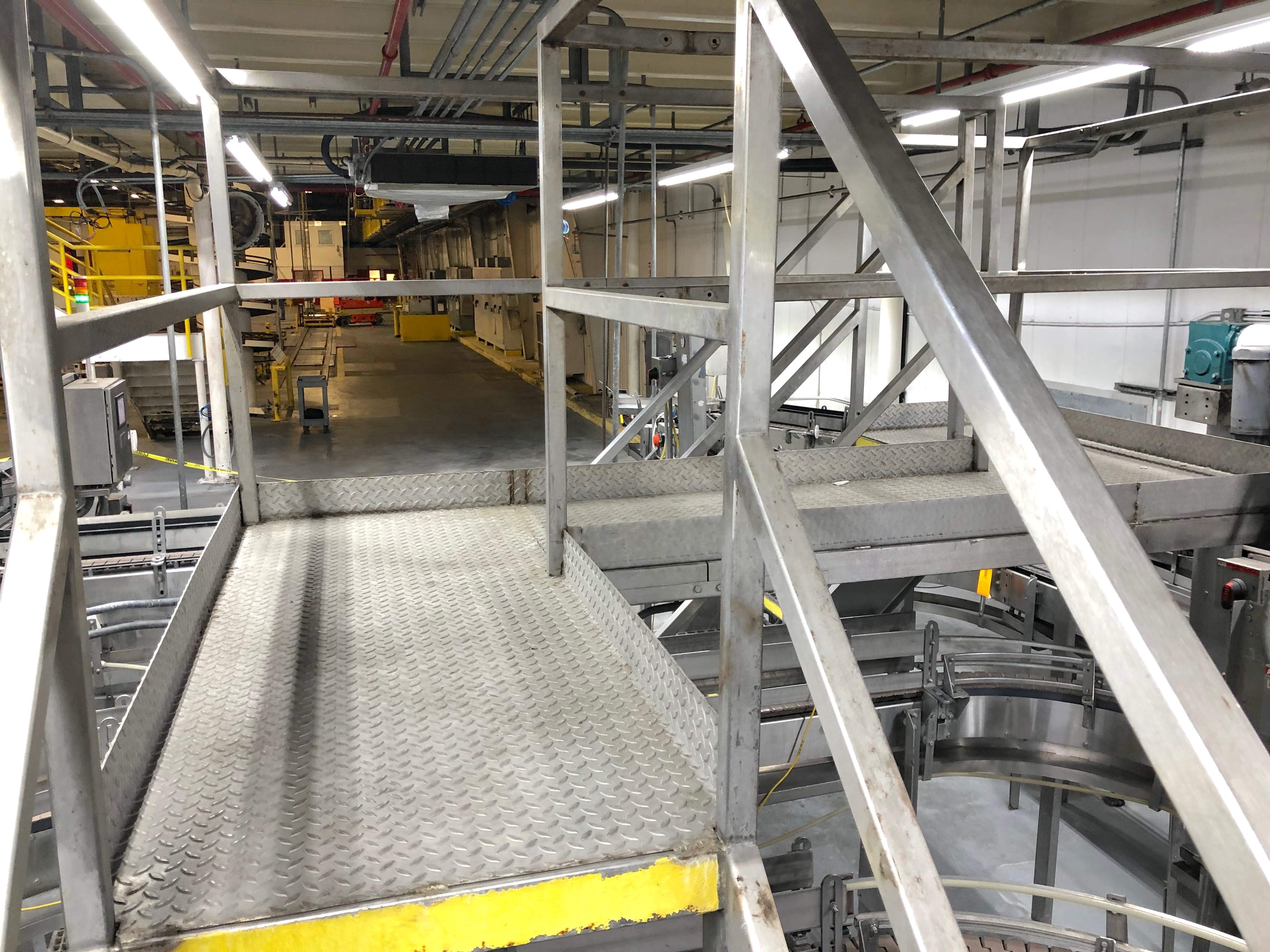 Stainless Steel Conveyor Crossover Platform, Includes (2) Stairs ...