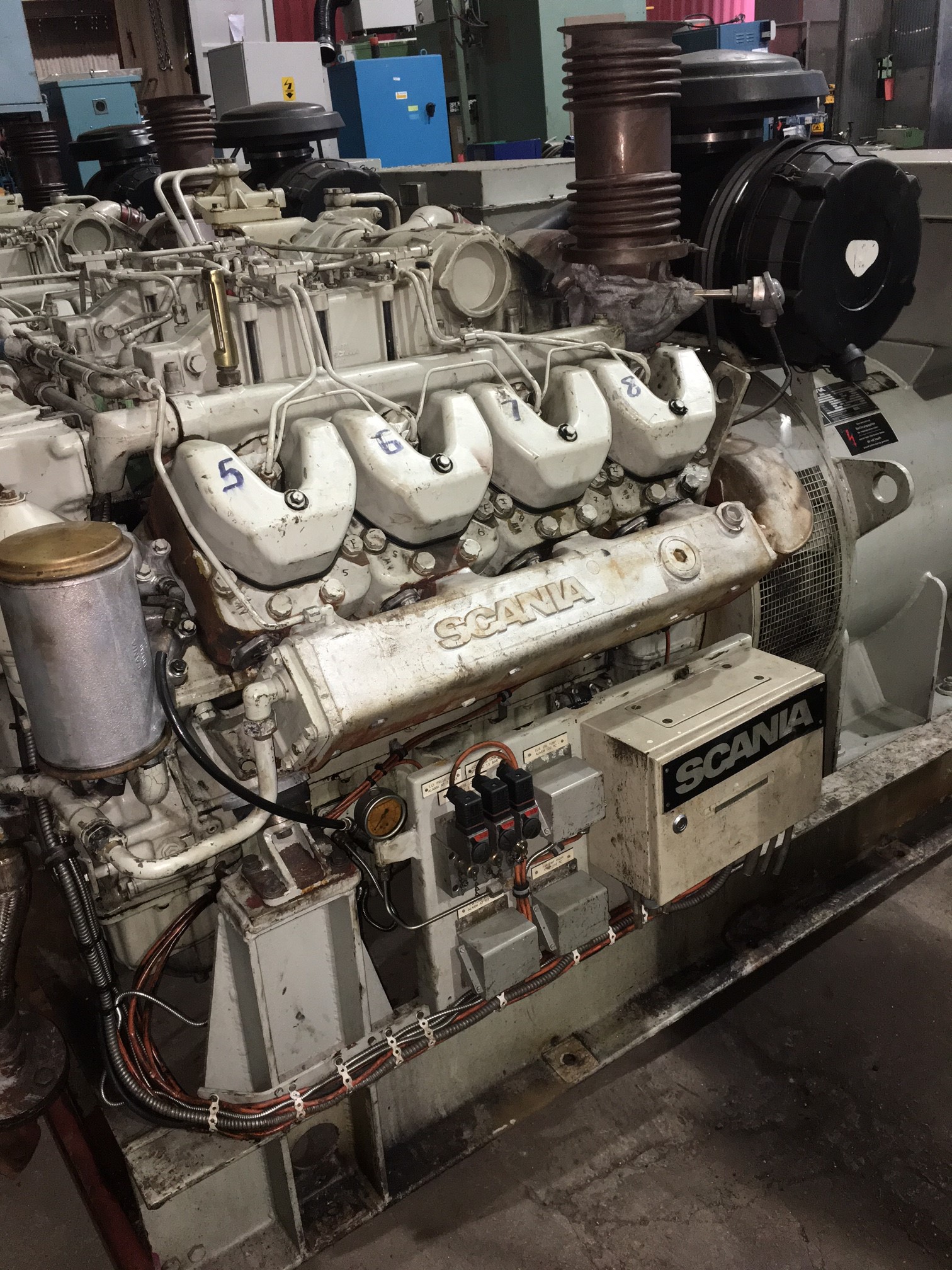 * 400 Kva Scania Avk Marine Diesel Generator. Engine Scania Type DI1478 ...