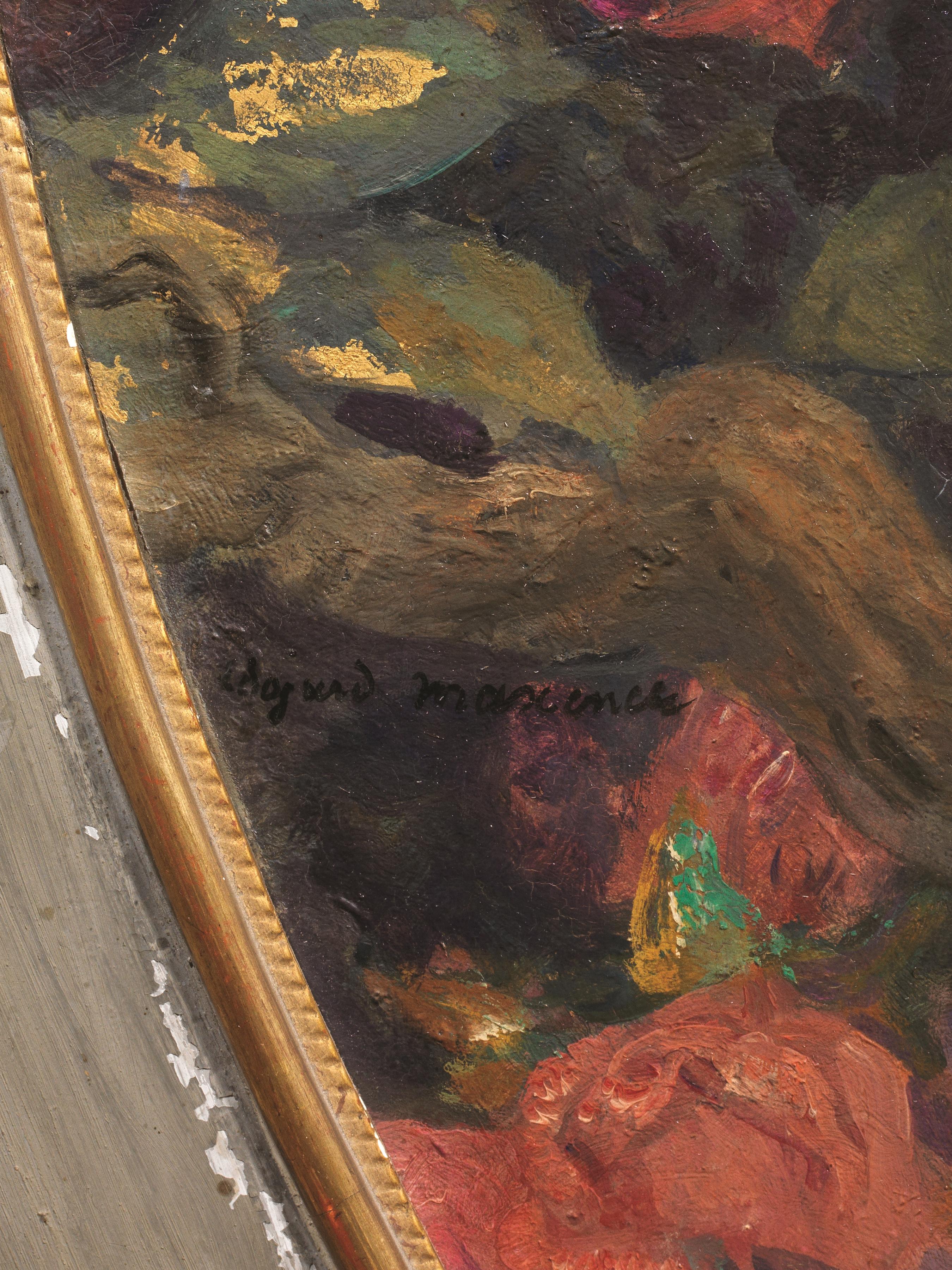 Edgard Maxence (Nantes 1871 - La Bernerie 1954) LE MYSTERE DES ROSES o ...