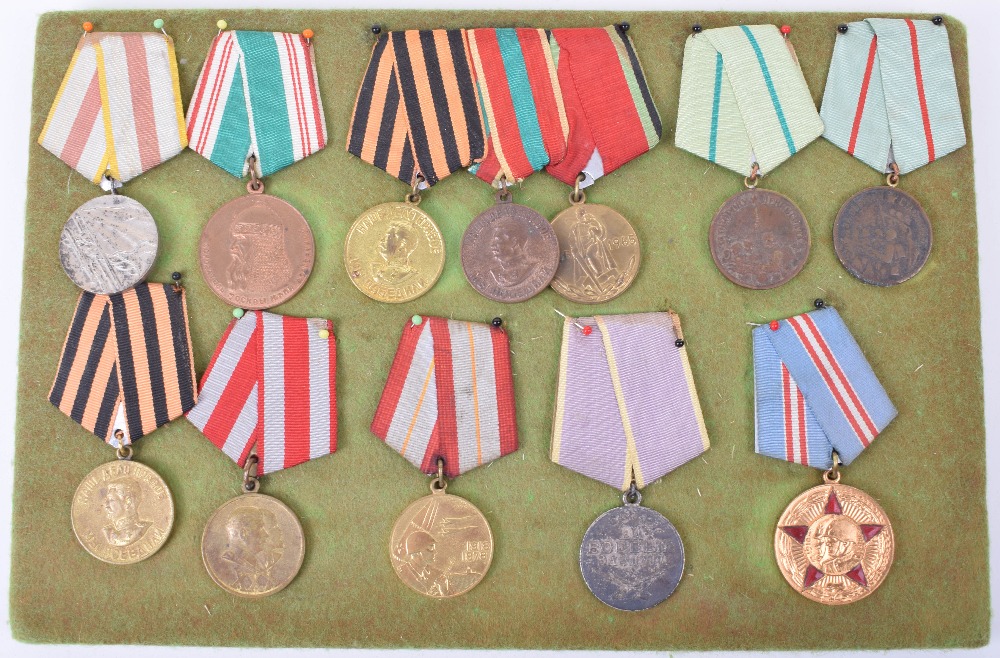 Selection of Soviet Russian Medals, including various campaign and ...