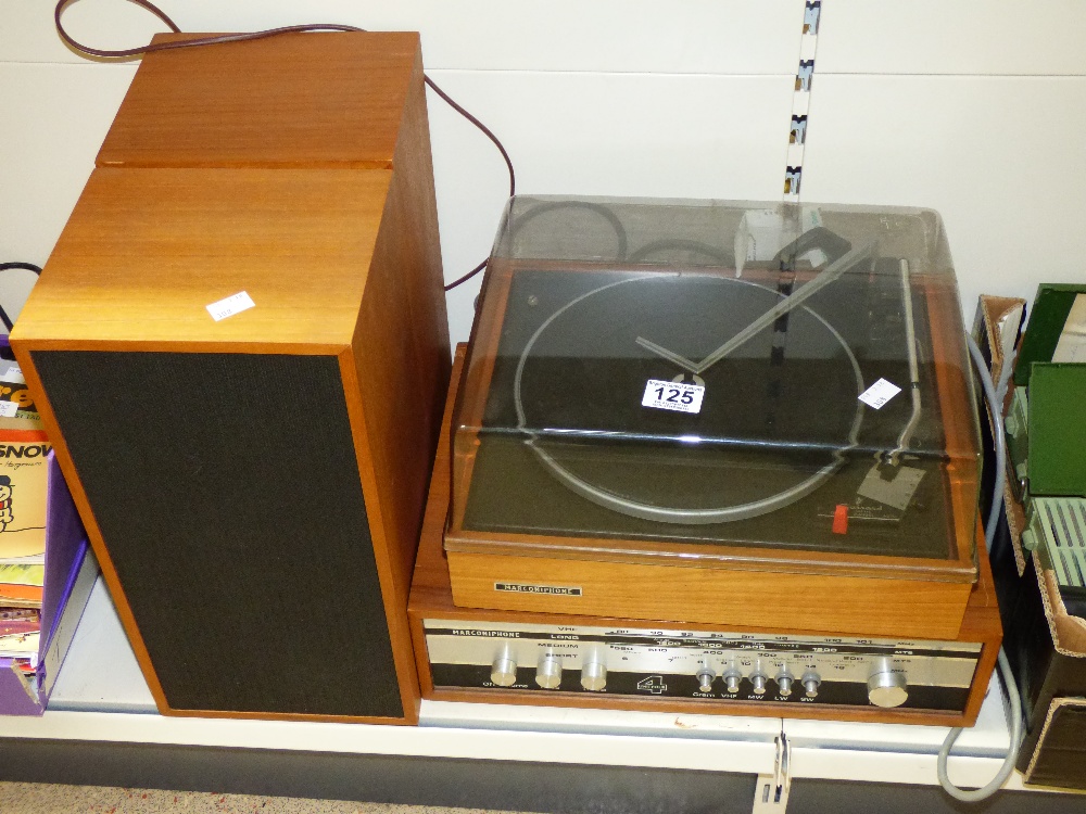MARCONIPHONE UNIT 4 DECK, HI FI & SPEAKERS