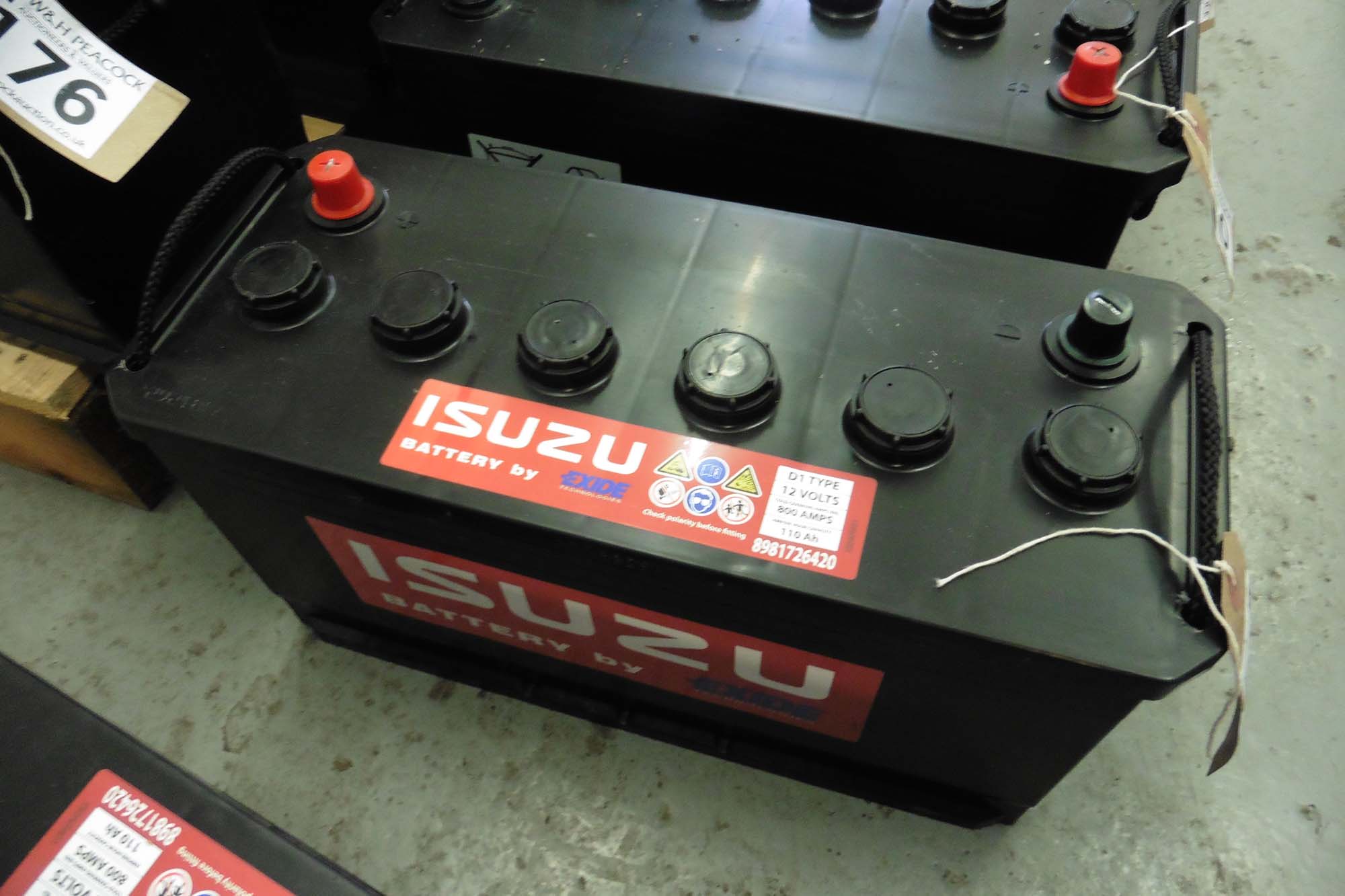 Isuzu type D1 12v vehicle battery