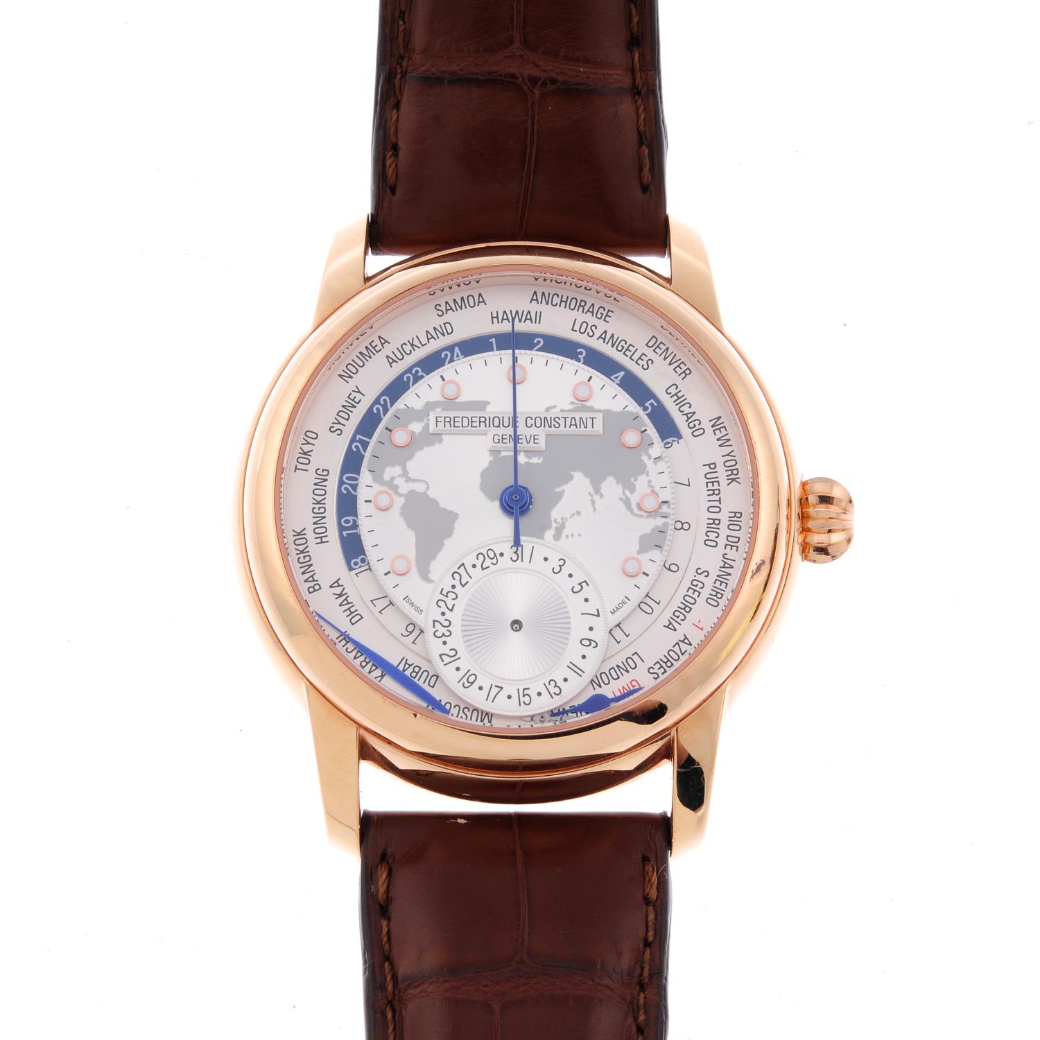 FREDERIQUE CONSTANT - a limited edition gentleman's Worldtimer wrist ...