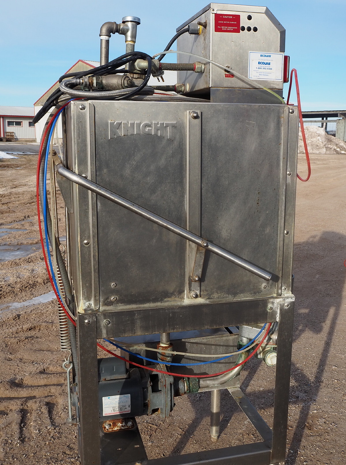 Knight Mdl. KIE117i (Commercial Dish Washer) calf bottle washer.