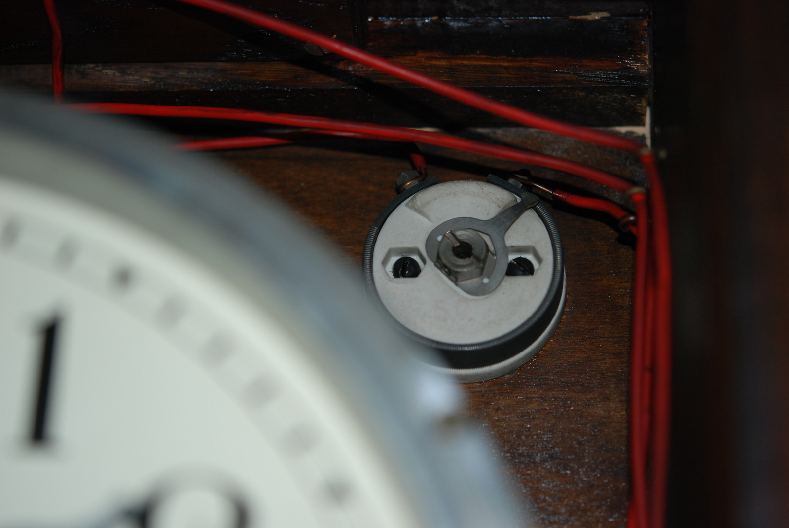 An early 20th Century oak cased National electric rewind impulse clock ...