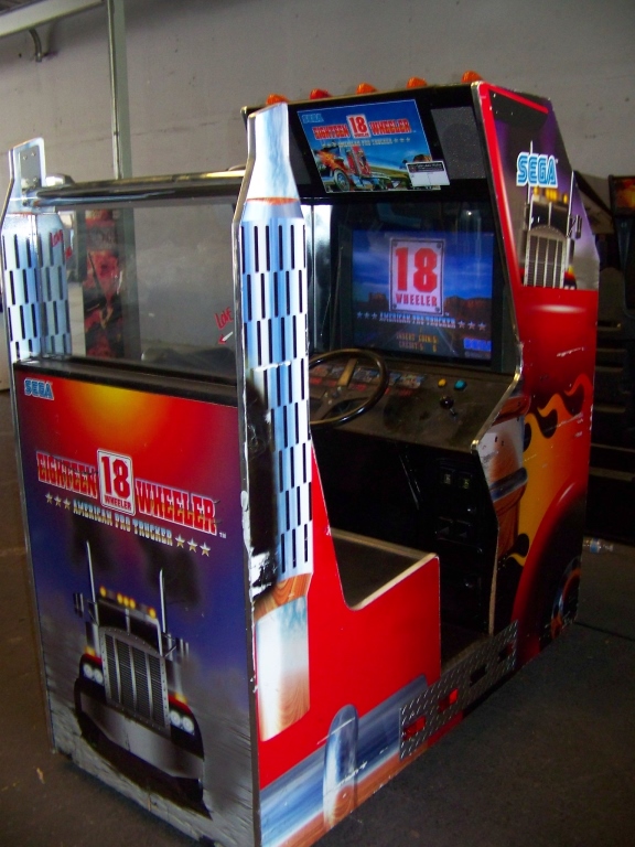 18 WHEELER SITDOWN DRIVER ARCADE GAME SEGA NAOMI Item is in used ...