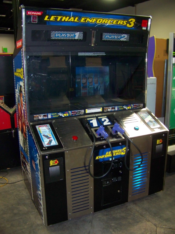 LETHAL ENFORCERS 3 KONAMI SHOOTER ARCADE GAME Item is in used condition ...
