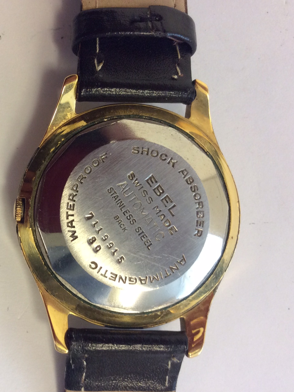 EBEL, AUTOMATIC, A VINTAGE GOLD PLATED GENTLEMEN'S WRISTWATCH Silver ...