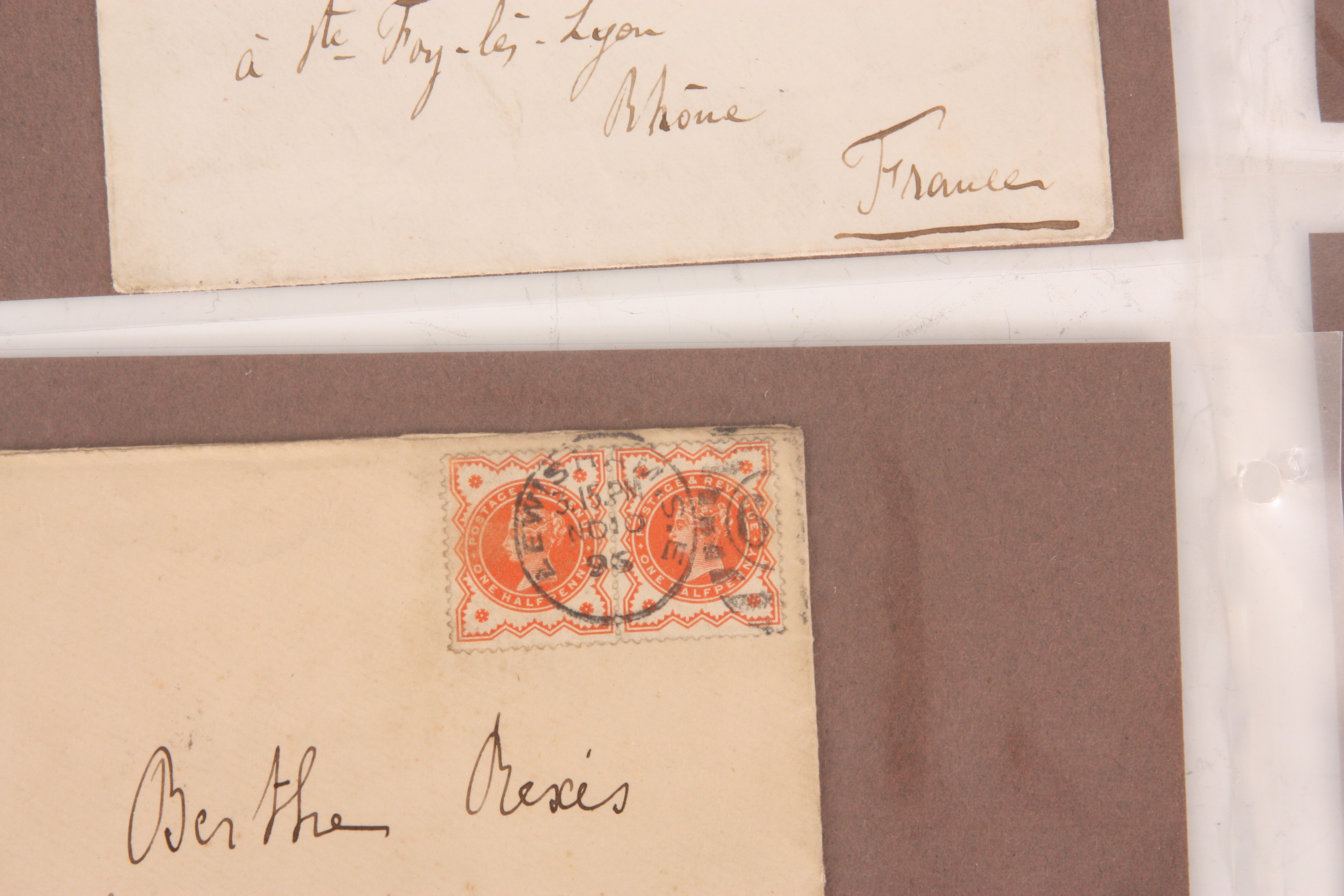 AN INTERESTING COLLECTION OF 100 VICTORIAN STAMPED ENVELOPES including ...