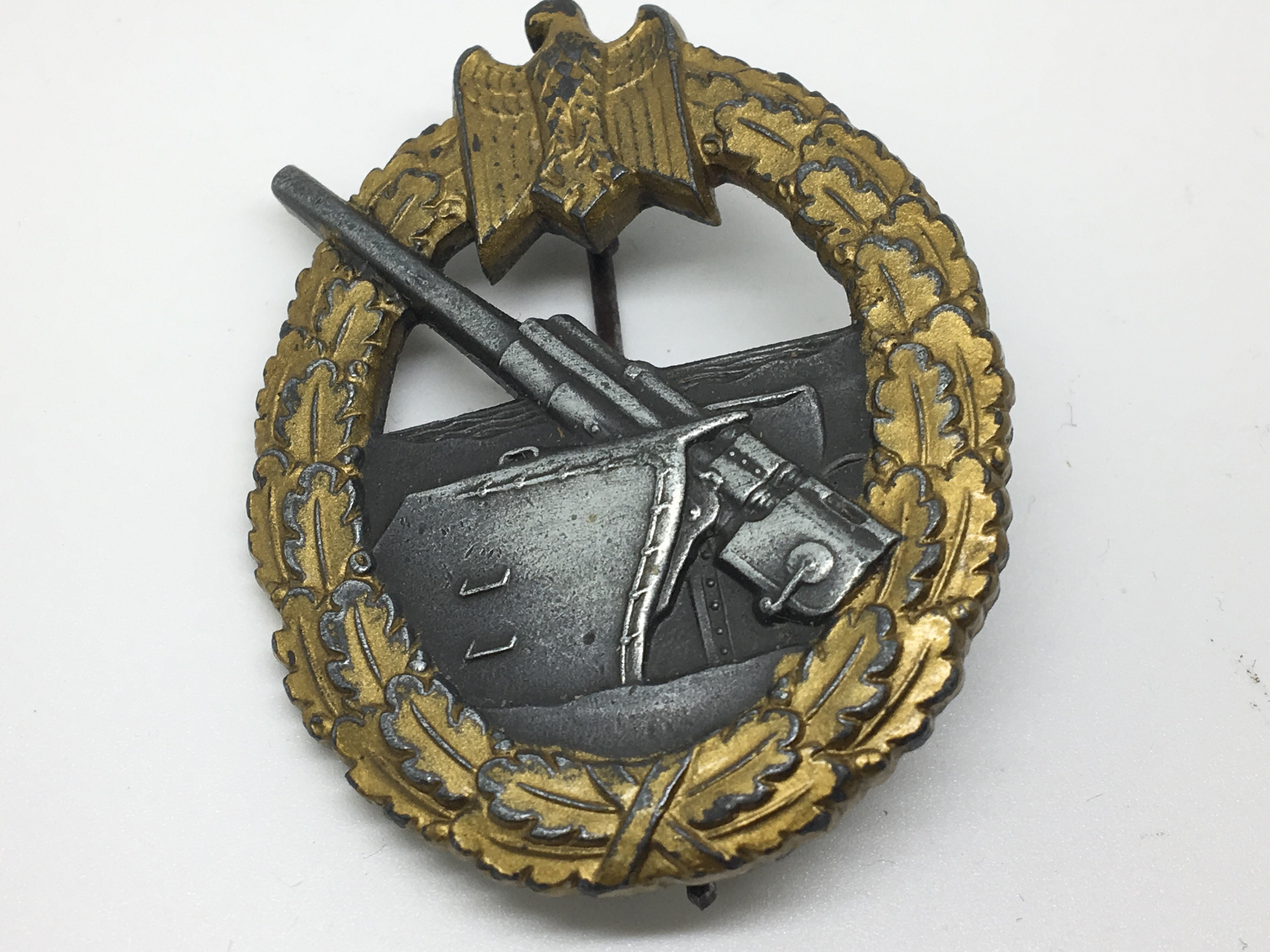 A German Third Reich Nazi II World War Costal Artillery Badge. The ...