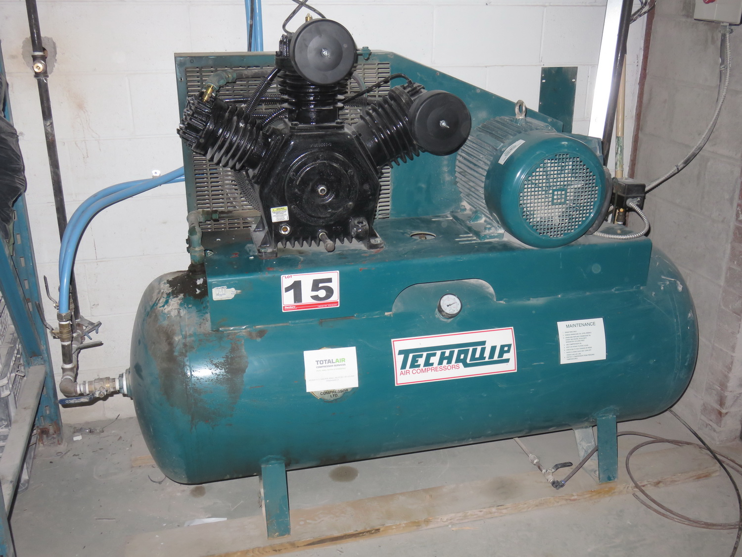 TECHQUIP 15HP AIR COMPRESSOR