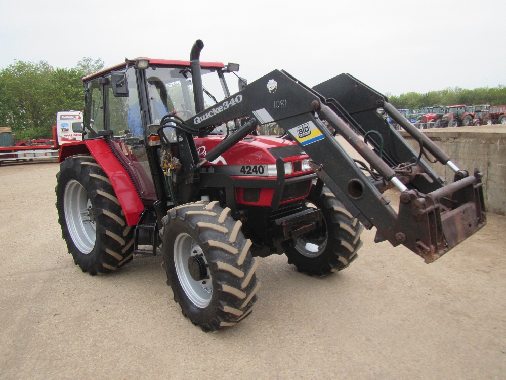 Case International 4240 Pro 4wd Tractor c/w Quicke 340 loader Reg. No ...