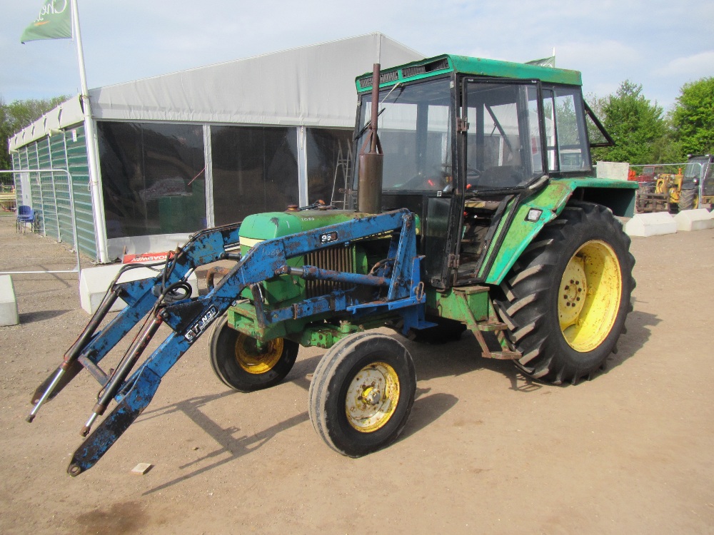 John Deere 2130 Tractor c/w OPU cab, Tanco loader