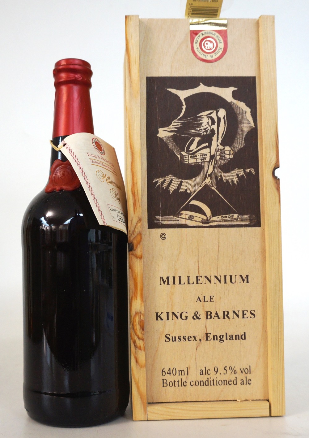 MILLENNIUM ALE - KING & BARNES An unusual bottle of ale available in a ...