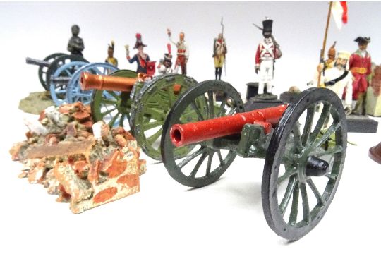 Models, 54mm scale, various periods ten metal figures WELL DETAILED ...