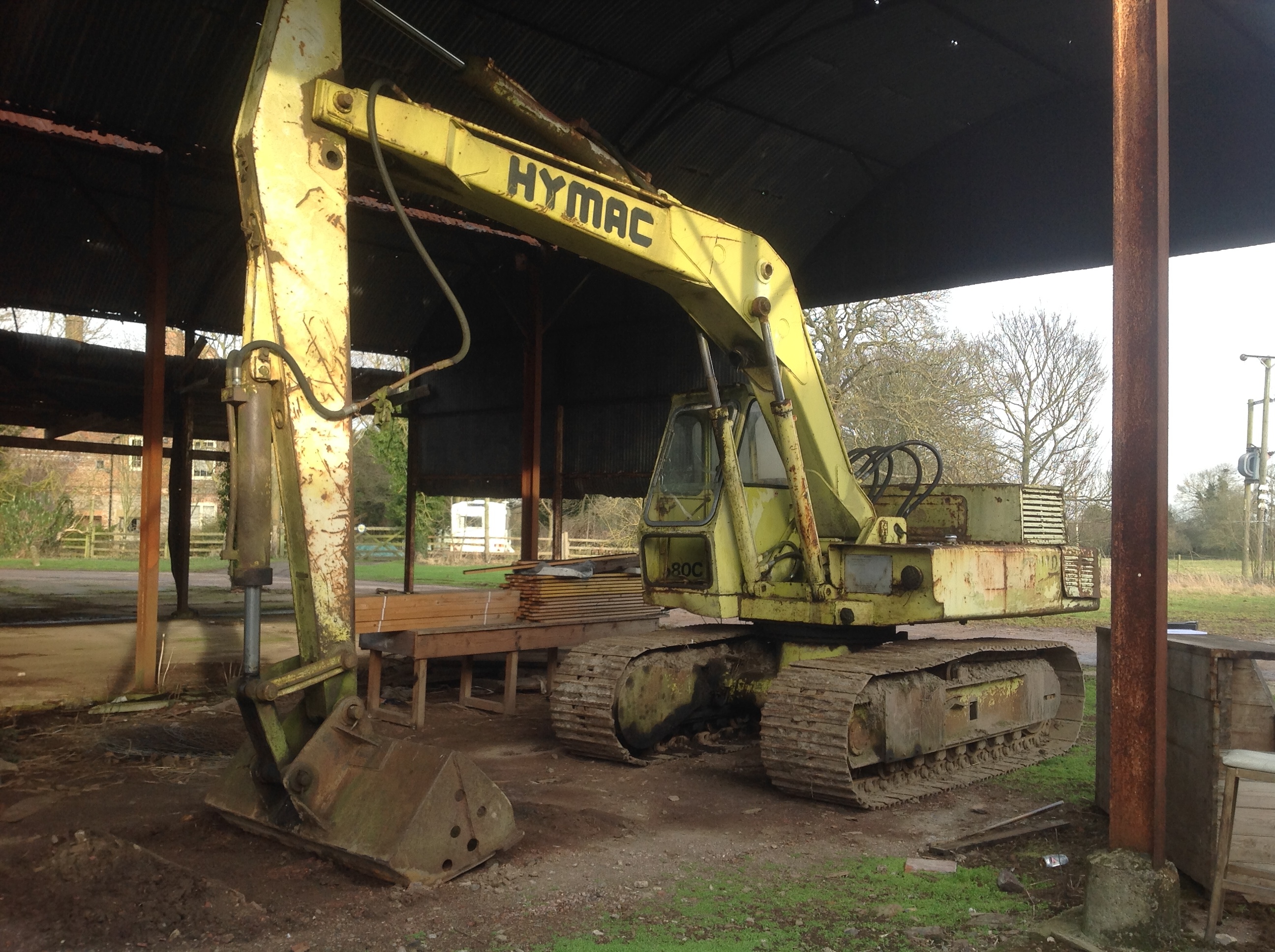 HYMAC 580C 360 EXCAVATOR, STEEL TRACKED, CIRCA 1980,s, SERIAL NO ...