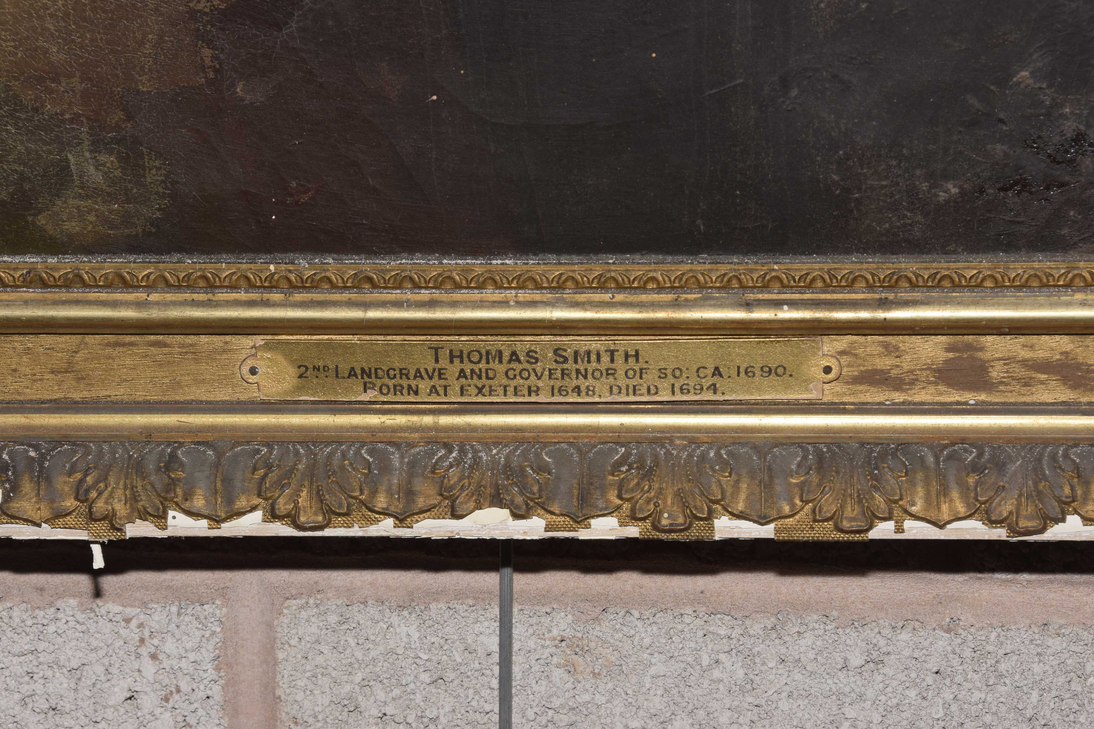 Portrait of Thomas Smith, second Landgrave and Governor of South ...