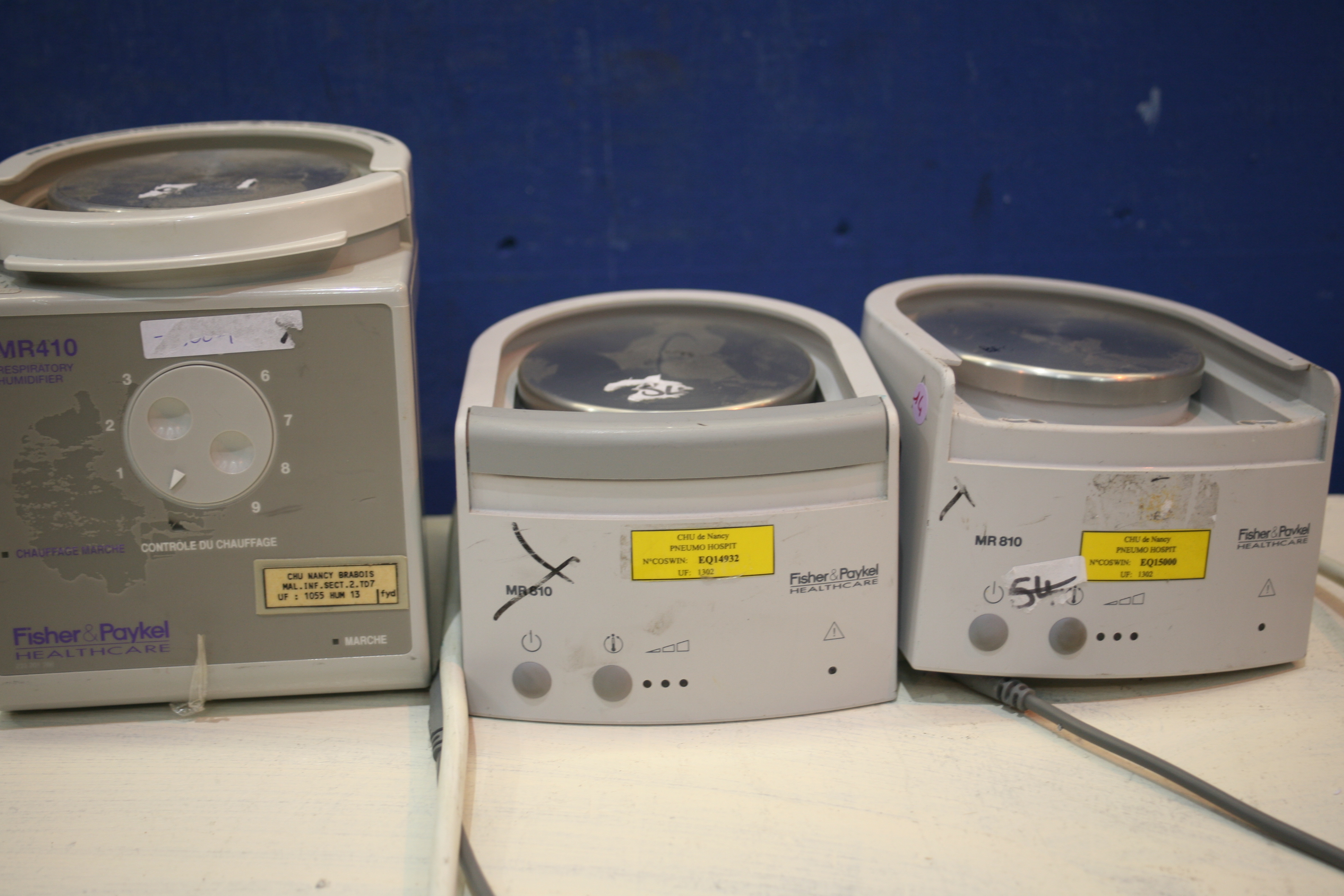 Fisher And Paykel MR410 Respiratory Humidifier And 2x MR810 Respiratory ...