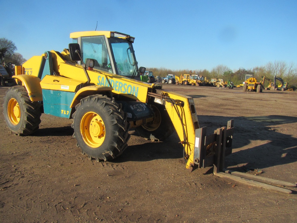 Sanderson TL7 Telehandler c/w Tines. No V5. Reg. No. P680 OKH Ser. No ...