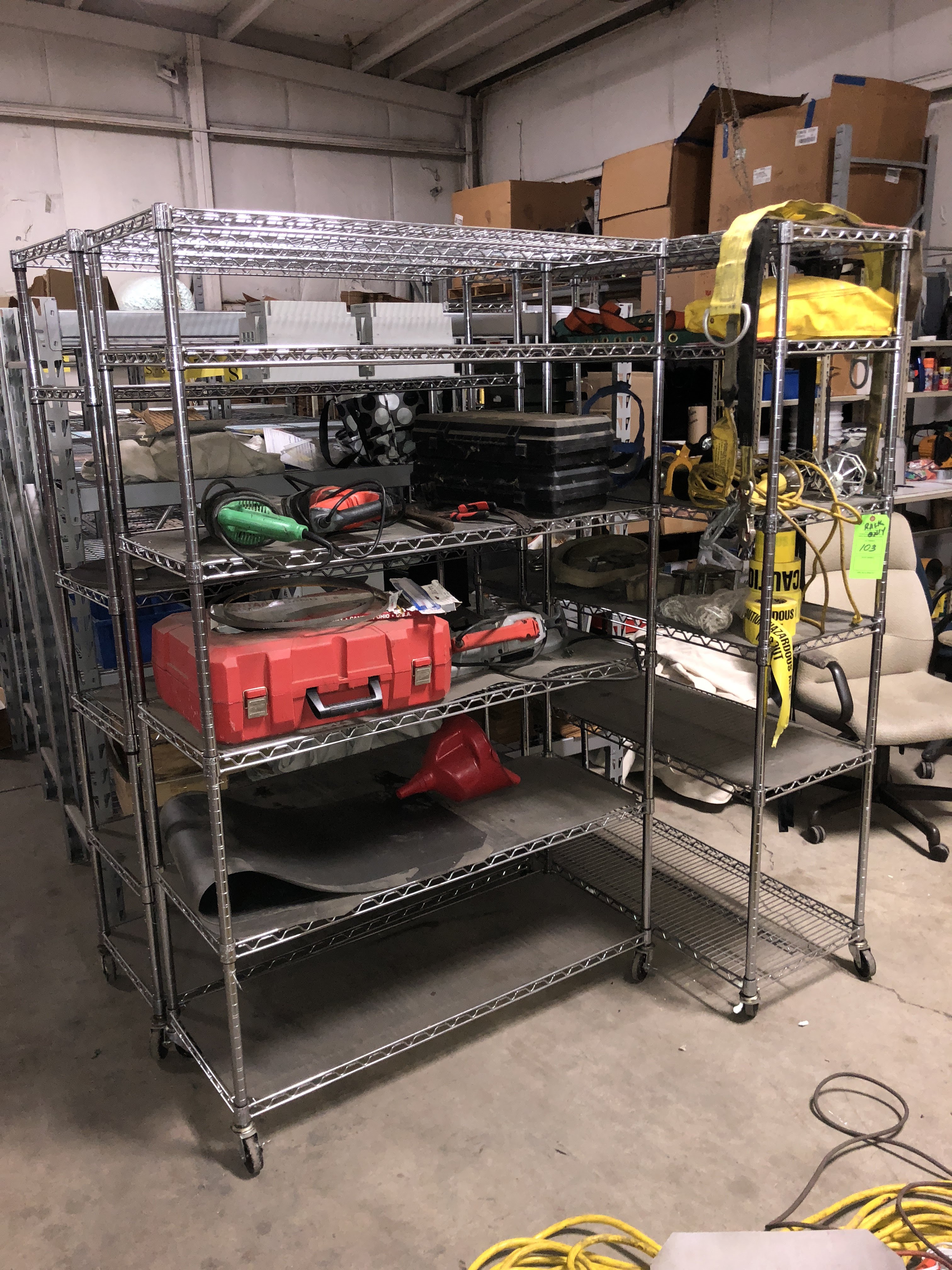 3 Portable Nsf Wire Storage Racks 6 Shelves