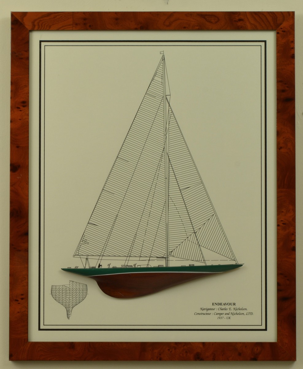J-class yacht 'Endeavour', designed by Charles E. Nicholson ...