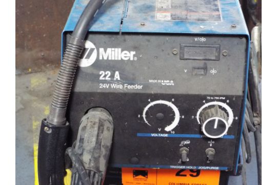 MILLER REGENCY 250 MIG WELDER WITH MILLER MILLER 22A 24V WIRE FEEDER ...