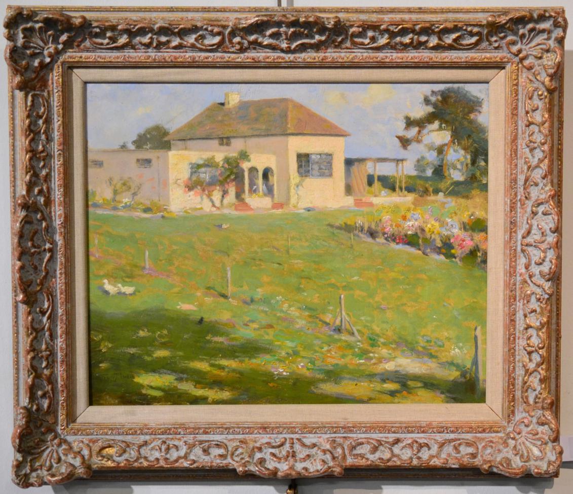 Frederick (Fred) Hall (1860-1948) View of a house, thought to be the ...