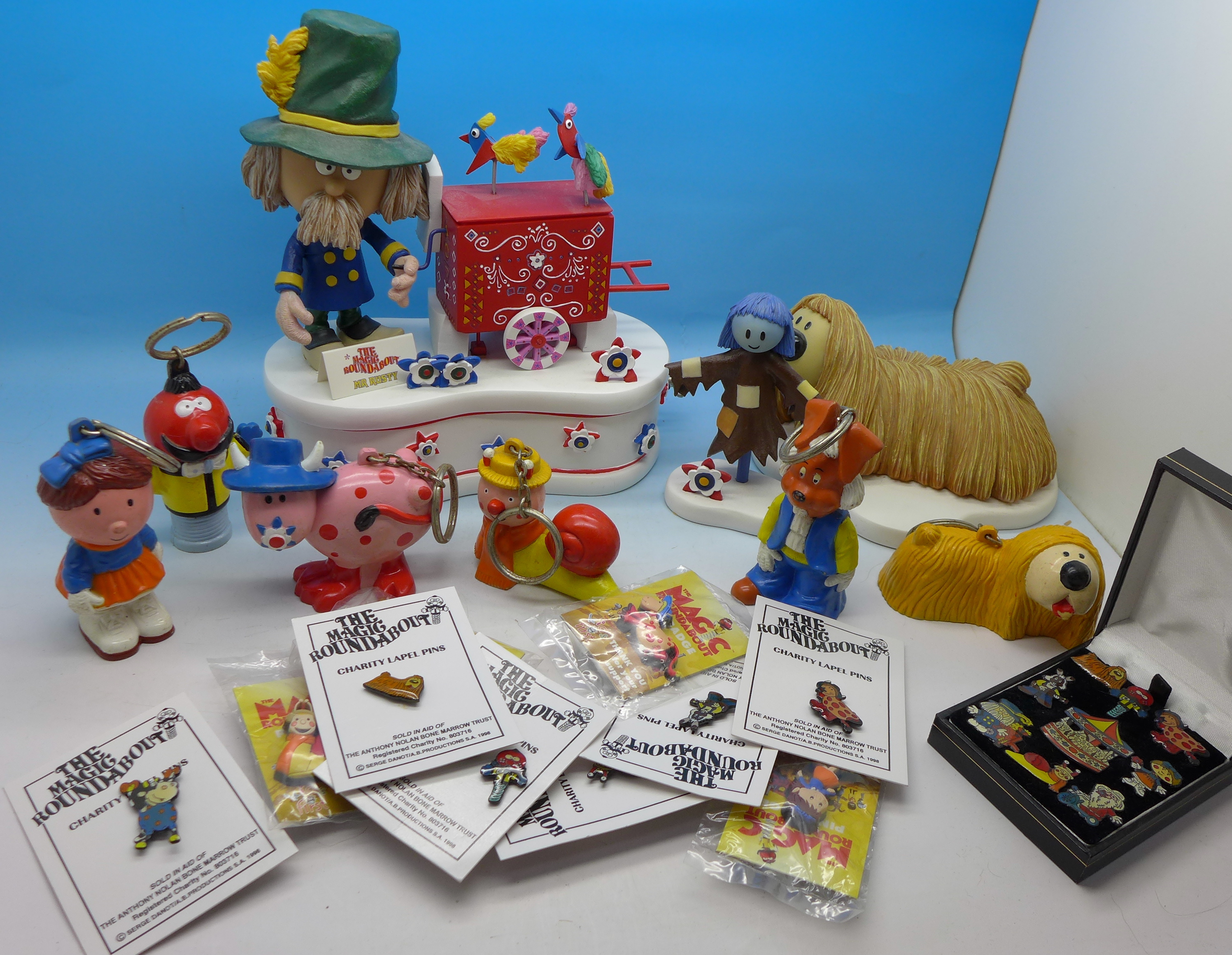 Magic Roundabout limited edition figures including Dougal and Mr Rusty ...