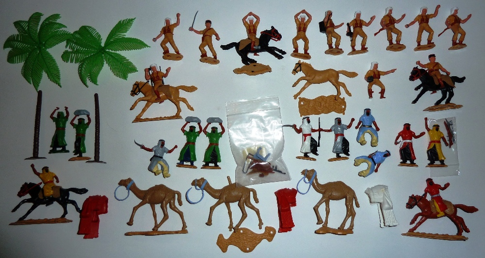 Timpo set 1500, Desert Fort in original box with movable Arabs ...