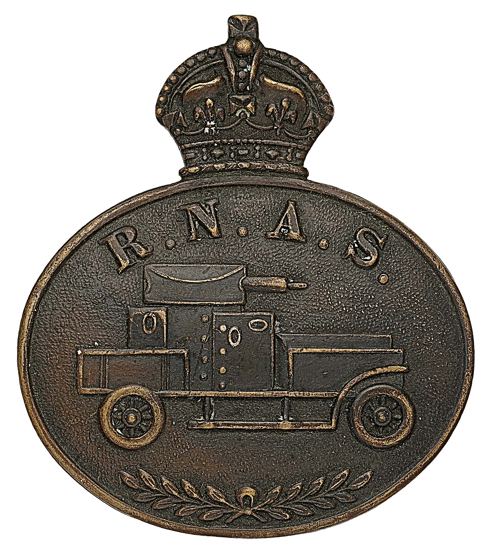 Royal Naval Air Service RNAS WW1 Armoured Car Squadron badge.A good ...