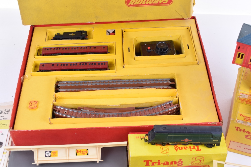 Tri-ang TT gauge trains and rolling stock, tank engine passenger train ...