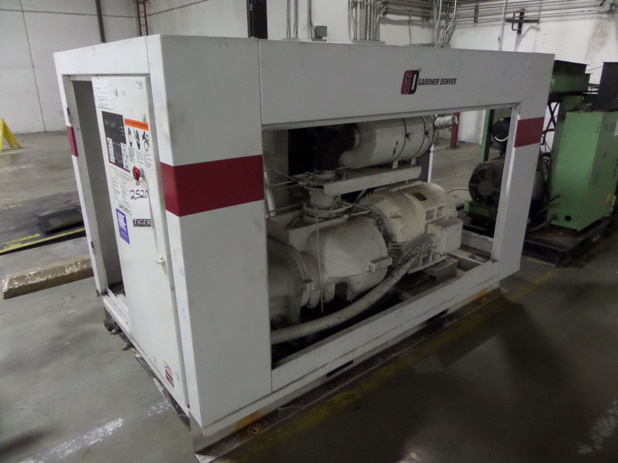 Gardner Denver EBP99J Rotary Screw Compressor, 100hp, 230/460v, 3ph ...