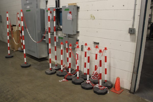 ROPE OFF AREA STANDS