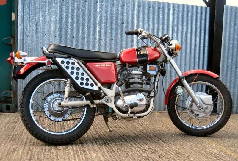 1971 250cc BSA B25SS Gold Star Reg. No. YAU 19K Frame No. CE08809B25SS ...