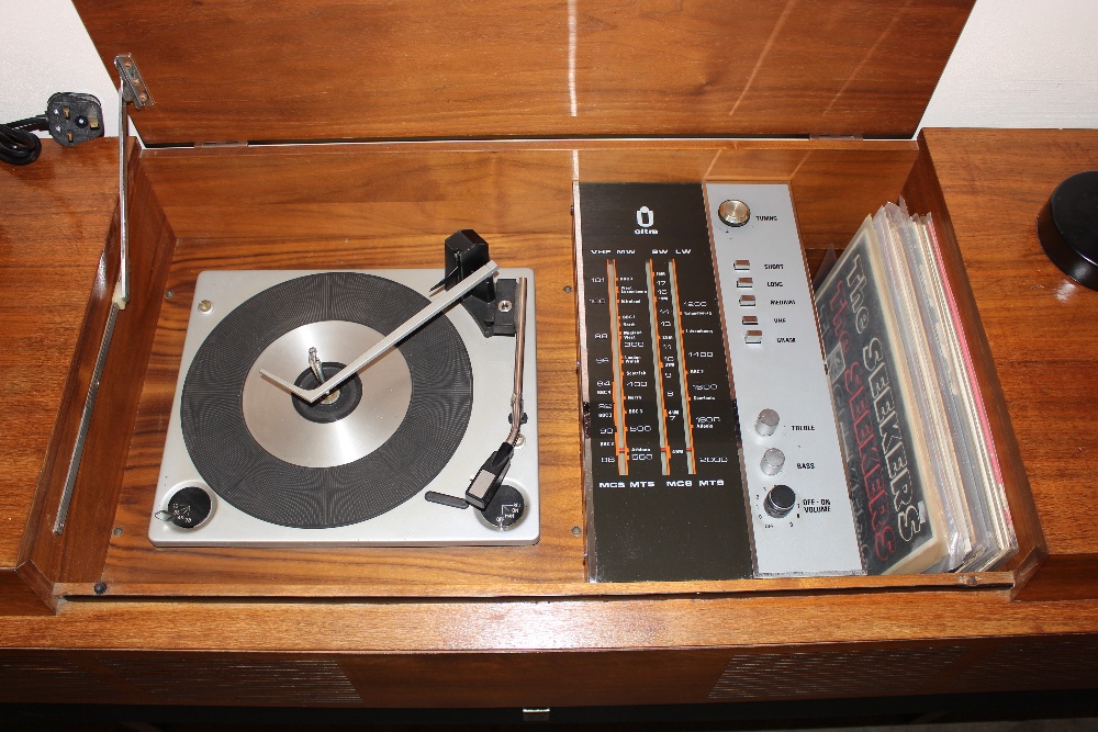 A 1960's Ultra radiogram, 123cm wide