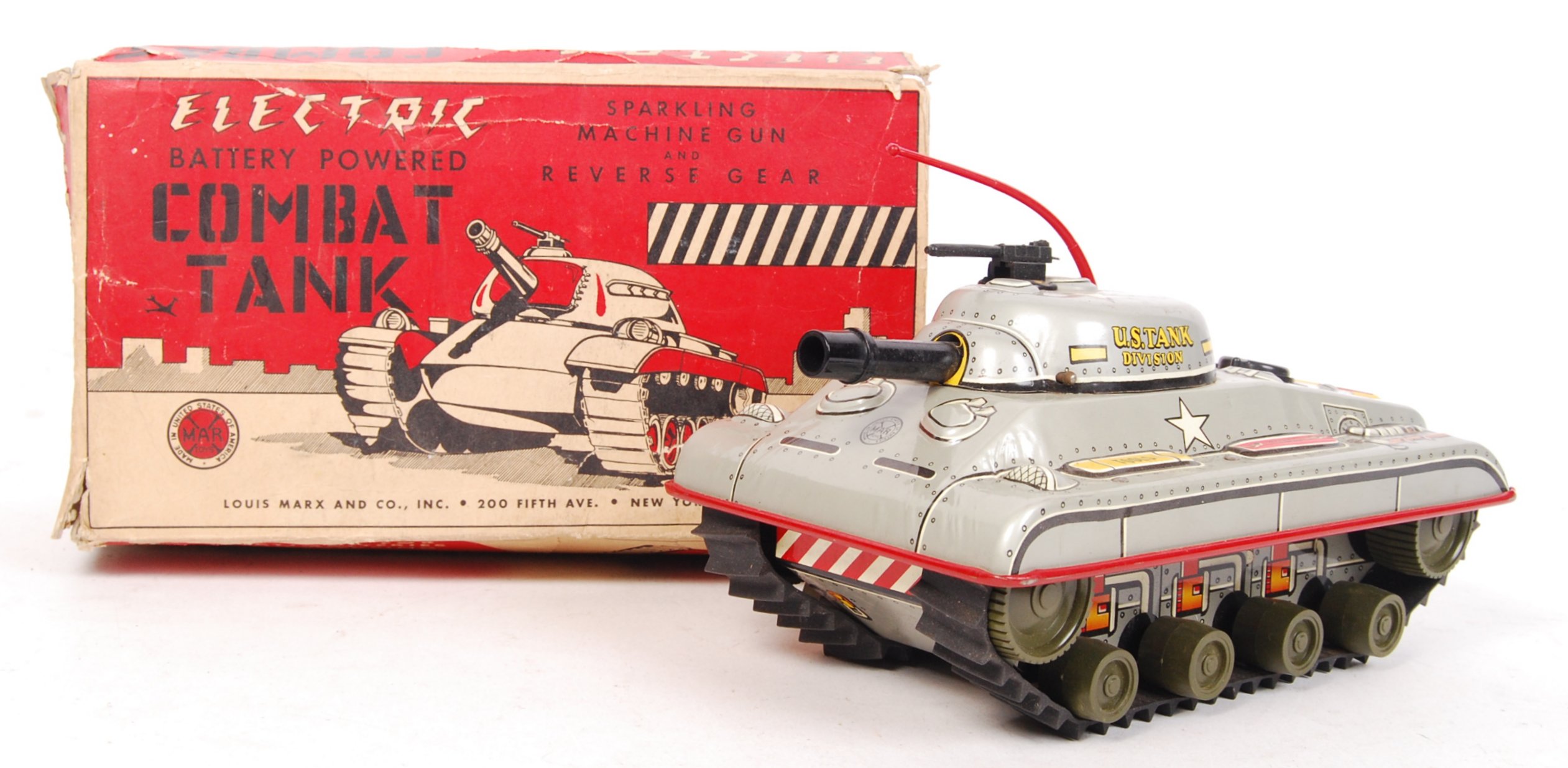 A charming vintage Marx made ' Electronic Battery Powered ' tinplate ...