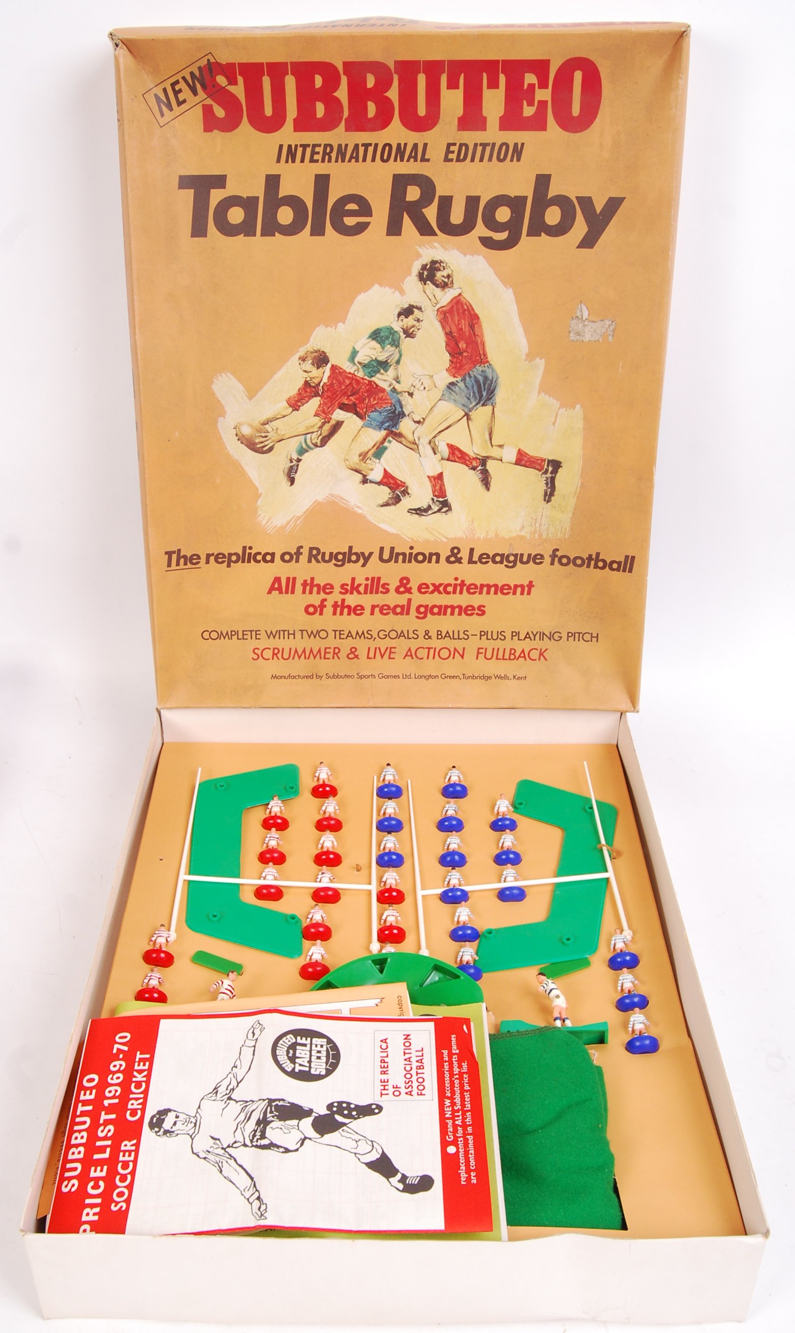 An original vintage Subbuteo ' International Edition ' Table Rugby set ...
