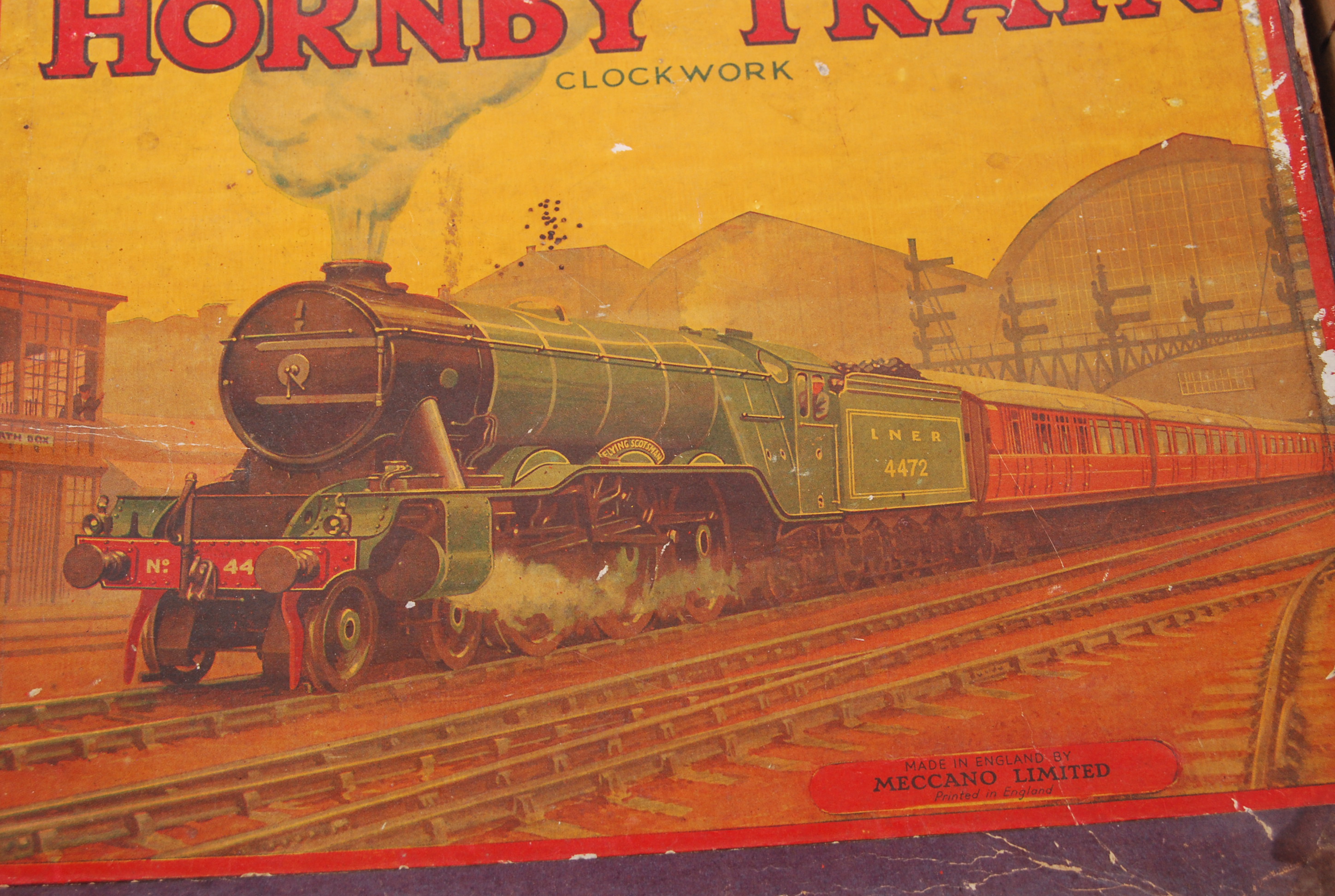 An original vintage Hornby Train 0 gauge tinplate clockwork train set ...