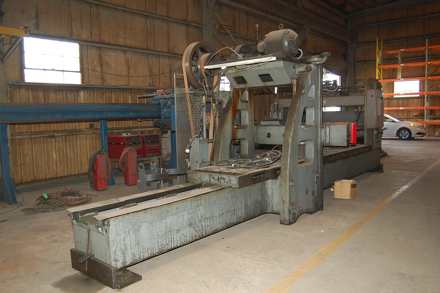 Niles Metal Planer, 16 ft. Table x 36 in. Wide, Single Head, Flat Belt ...