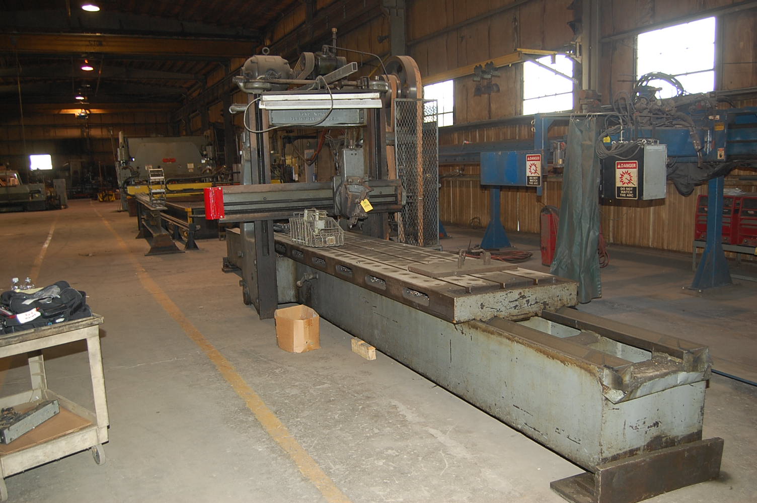 Niles Metal Planer, 16 ft. Table x 36 in. Wide, Single Head, Flat Belt ...