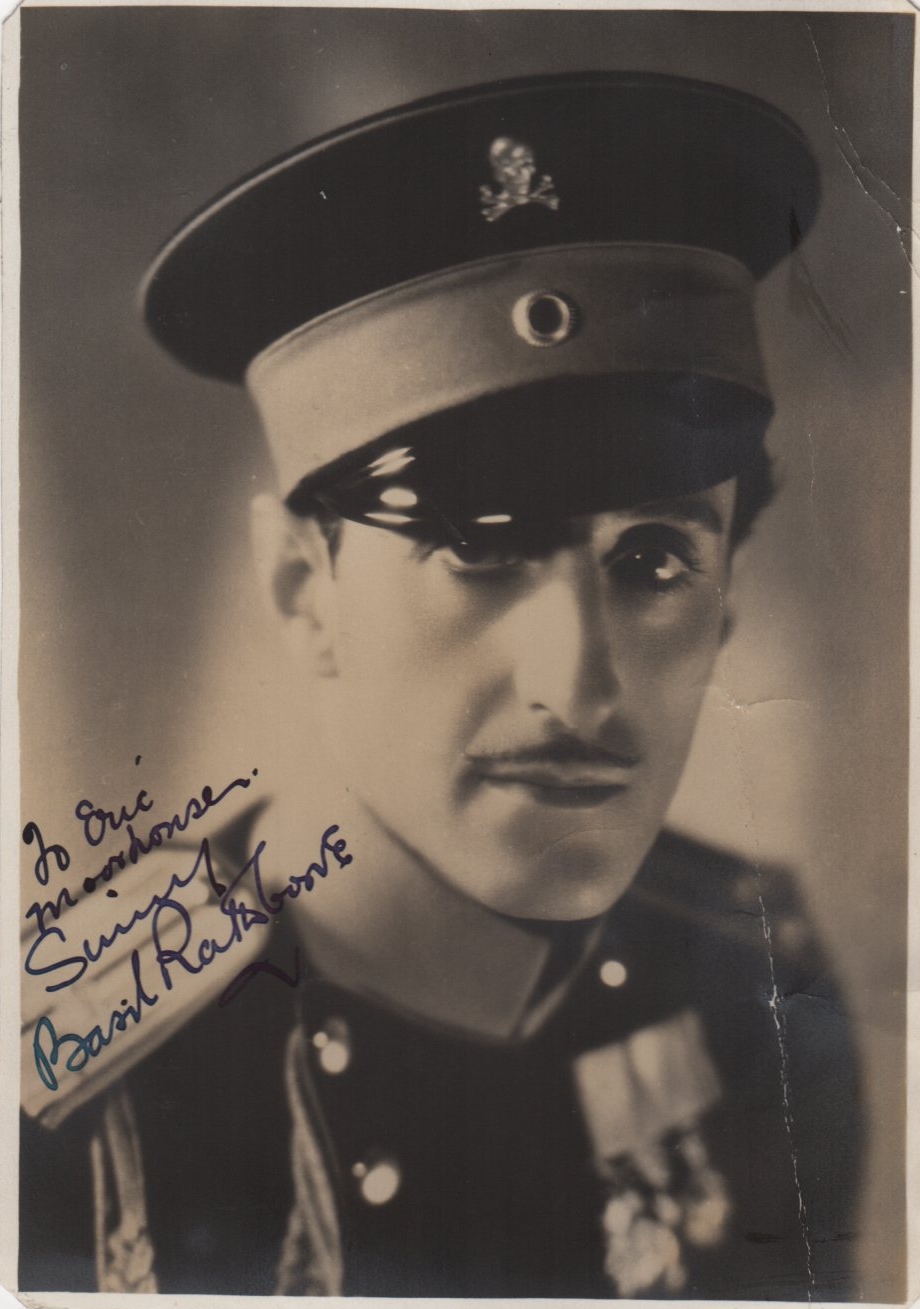 RATHBONE BASIL: (1892-1967) British Actor, famous for his portrayal of ...