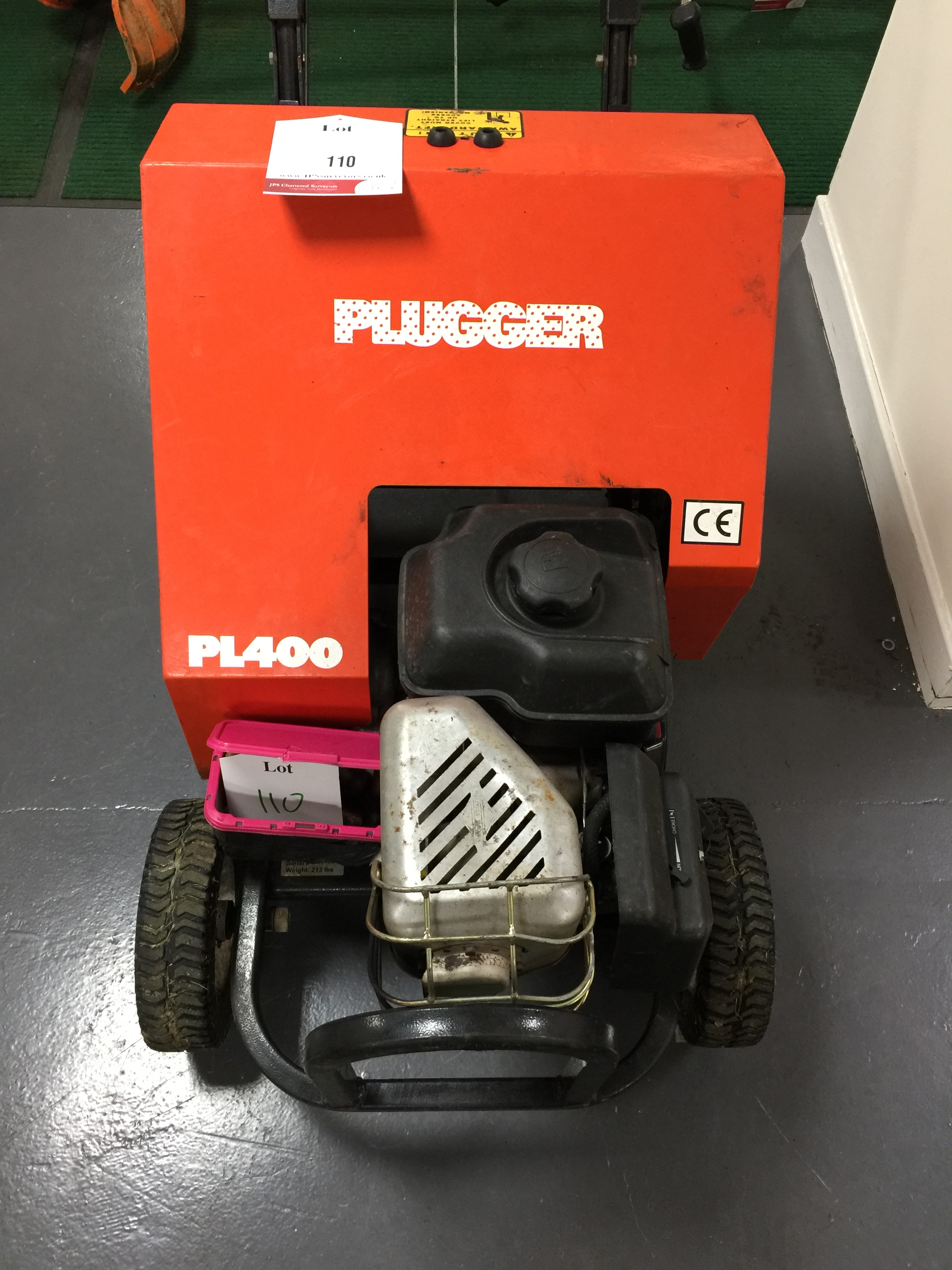 Plugger PL400 AeratorModel: PL400S/N: 00794 At the close of the final ...