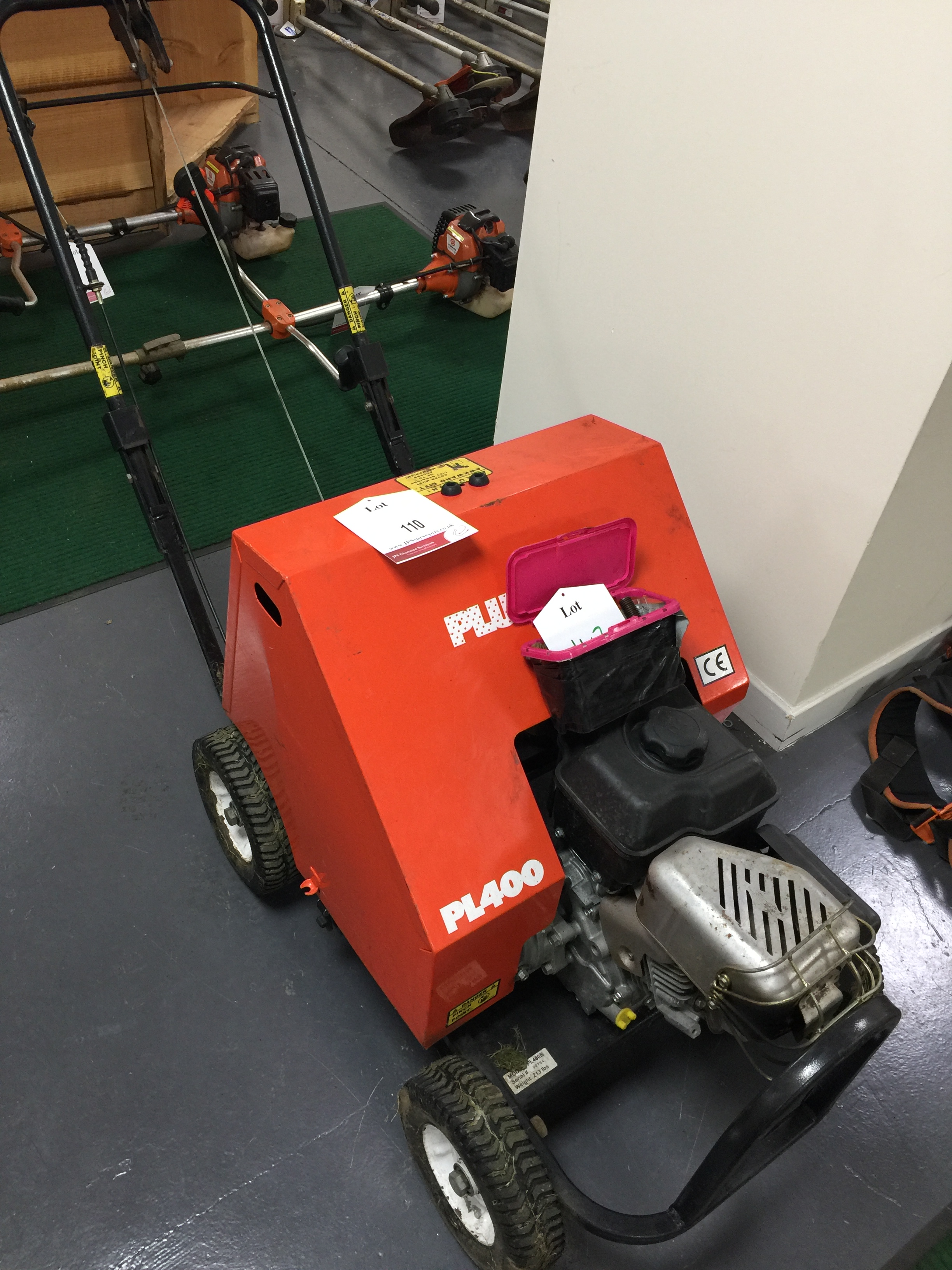 Plugger PL400 AeratorModel: PL400S/N: 00794 At the close of the final ...