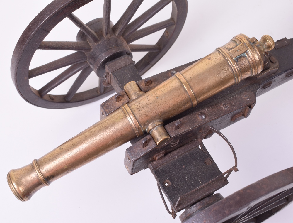 Good Quality Contemporary Scale Model of a Waterloo Period Cannon and ...