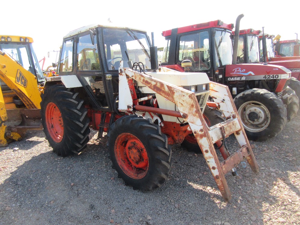 David Brown Case 1290 4x4 Tractor with Loader. 3180 Hrs. Reg No. A996 BNU