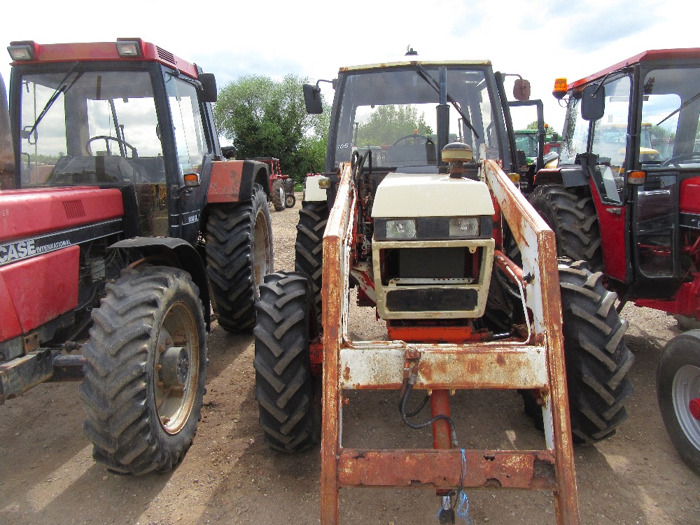 David Brown Case 1290 4x4 Tractor with Loader. 3180 Hrs. Reg No. A996 BNU