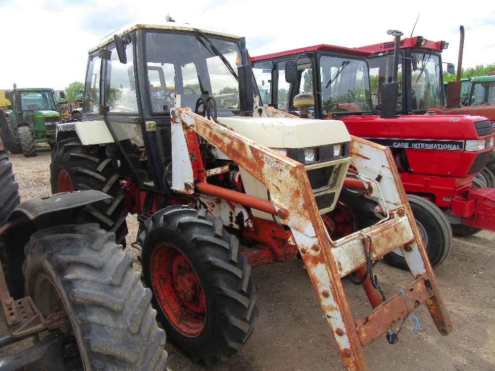 David Brown Case 1290 4x4 Tractor with Loader. 3180 Hrs. Reg No. A996 BNU