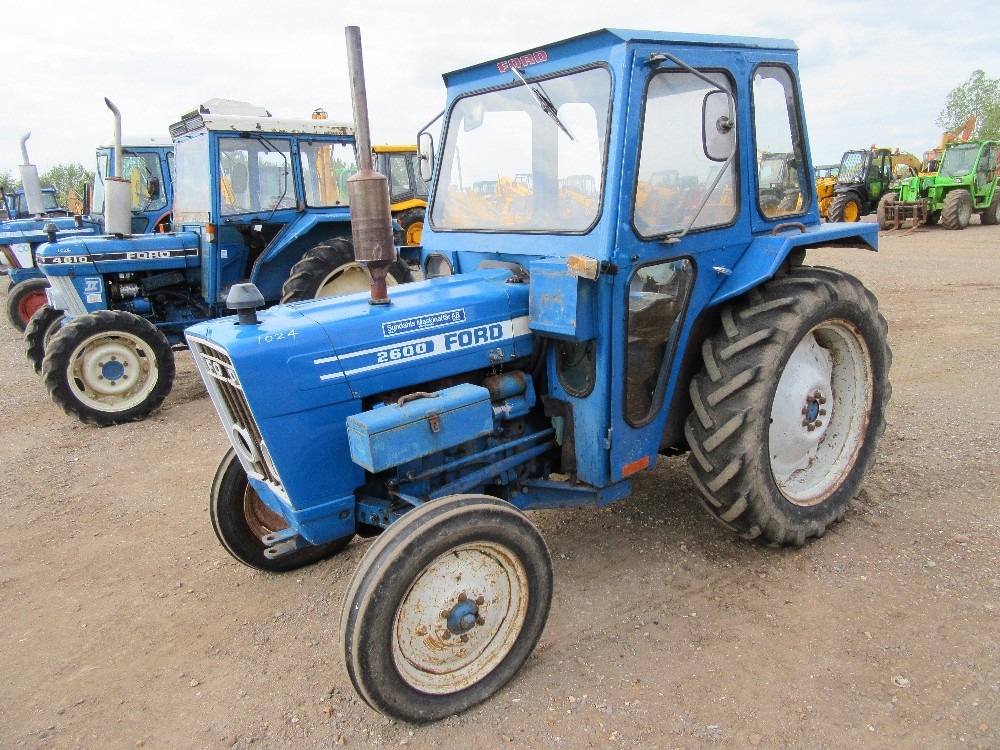 Ford 2600 Tractor with Cab. V5 will be supplied
