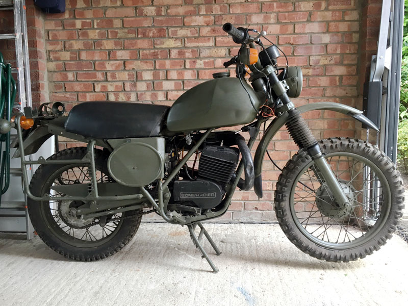 1980 Bombardier Can-Am Military- UK Army 250 single 2 stroke military ...